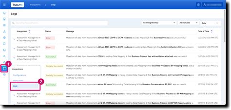 Logs Am To Data Mapping And Risk Configuration Trustarc Help Center