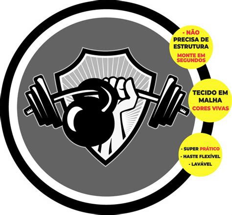 Painel Abre Fácil Musculação em Tecido 1 50m x 1 50m Elo7