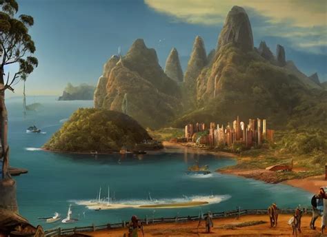 Utopian Australia Cinematic Matte Painting Stable Diffusion OpenArt
