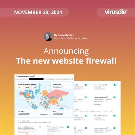 Nov 29 2024 Update 190 Announcing The New Website Firewall System