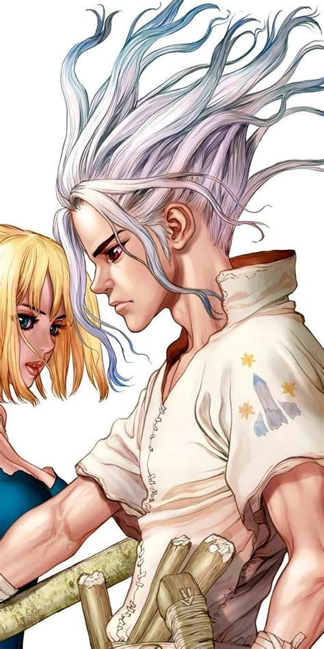 Pin By Razón On Anime Masculino Dr Stone Stone Art Kohaku