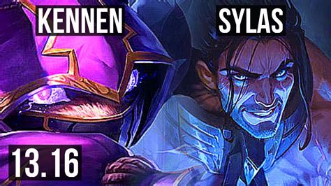 Kennen Vs Sylas Mid 605 65 Winrate 900k Mastery Dominating