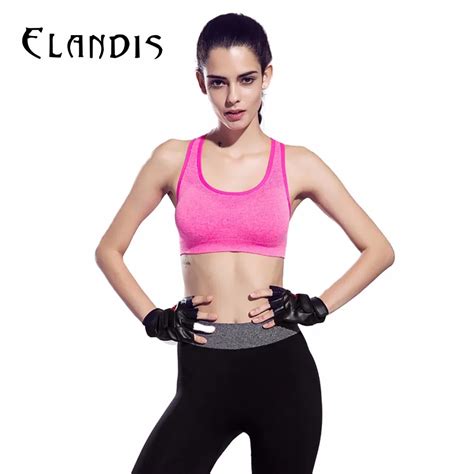 Flandis Yoga Bra Women Wide Straps Brassiere Sports Sexy Compression