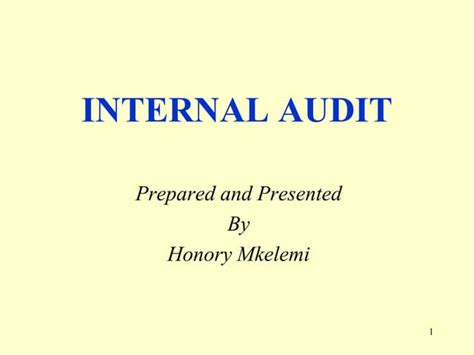 Auditing Internal Audit Presentation Pptx Business Accounting And Finance Business