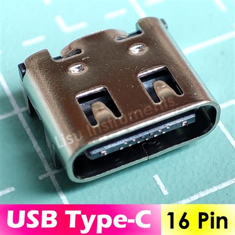 Jual Female P Type C Smd Usb Connector Socket Usb C Usb Type C Pin Shopee Indonesia