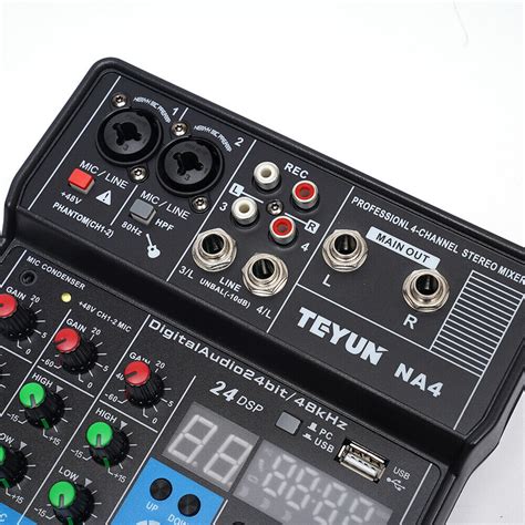Channel Mini Audio Mixer USB Bluetooth Mixing Console Sound Card For Karaoke WE ARE RACESPOT