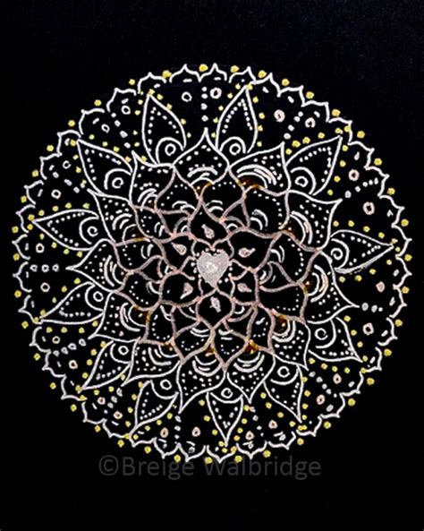Heart Center Mandala Breige Fine Art