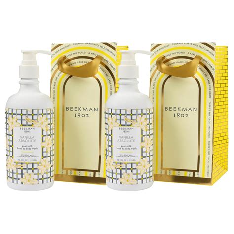 Beekman 1802 Goat Milk Vanilla Absolute Hand And Body Wash 2pk W Bags