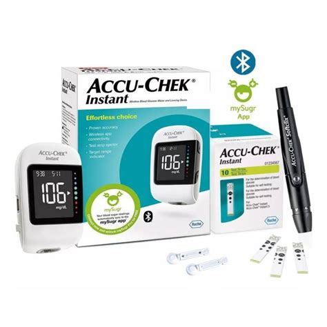 TRIO ACCUCHEK INSTANT GLUCOMETRO 60 TIRAS REACTIVAS Y 110 LANCETAS