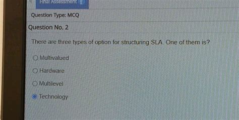 Final Assessment It Question Type Mcq Studyx