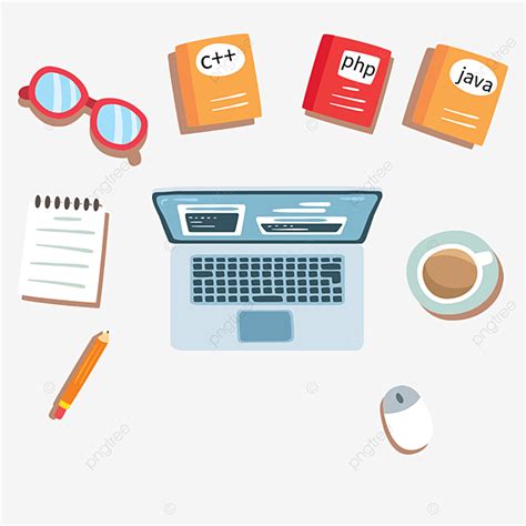 프로그래머 닛산 워크 북 일러스트 용품 푸른색 백색 손잡다 Png 일러스트 및 Psd 이미지 무료 다운로드 Pngtree