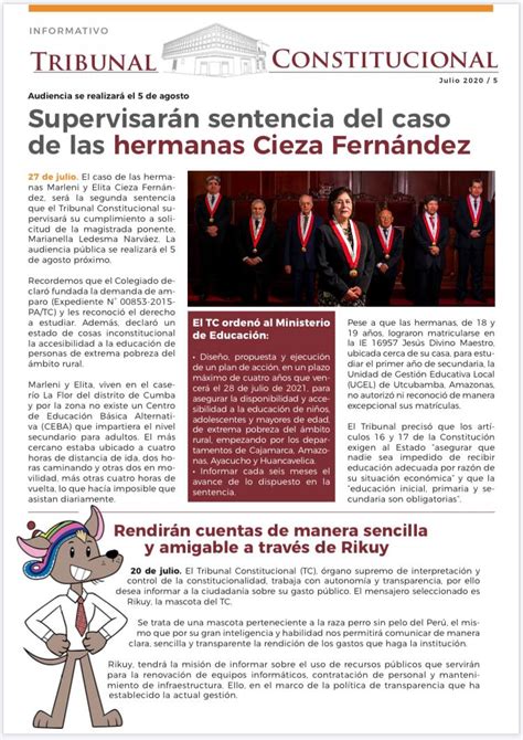 📌 Les Presentamos Una Tribunal Constitucional Del Perú