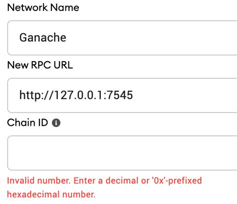 Contract Development Setup Ganache With Metamask What And Where Is A Chain ID Ethereum