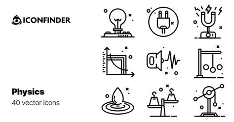 Physics Icons By Icon Physics Icon Set