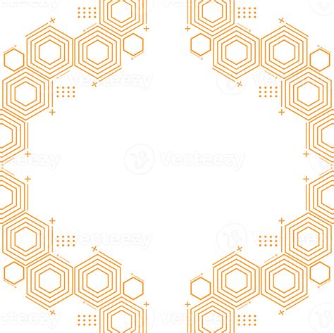 Modern Geometric Hexagonal Shape Design 17339926 Png