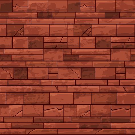 Seamless Pattern Brick Stone Wall Red Old Texture Wallpaper For Ui