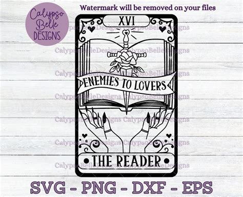 Enemies To Lovers Tarot Card Svg Romance Smut Book Svg Reader Tarot