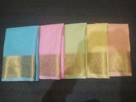 Boder Sarees Lilan Fabric At Best Price In Varanasi Id 2852817548873