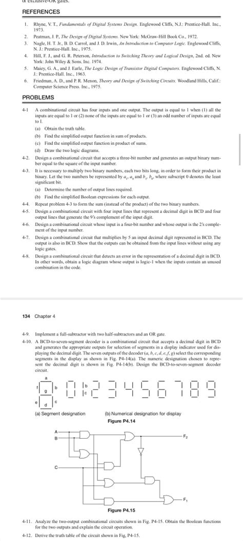 Answered 4 7 Design A Combinational Circuit Bartleby