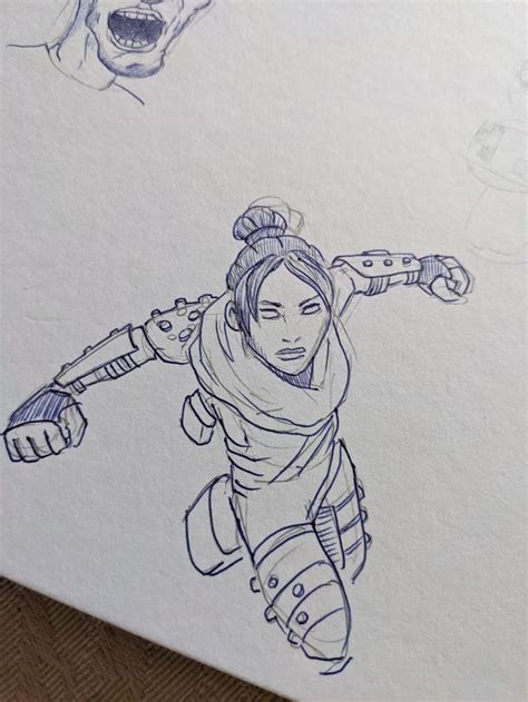 Wraith Apex Doodles Drawings Male Sketch