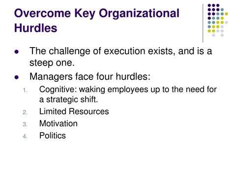 Ppt Blue Ocean Strategy Ch 7 Overcome Key Organizational Hurdles