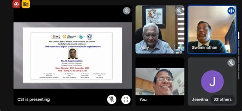 Mohan Hr On Linkedin Hindustan Chamber Of Commerce Ieee Cs Madras Acm Chennai And Csi Chennai…