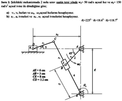 Question 2 In The Mechanism Shown In The Figure Since Link 2 Rotates