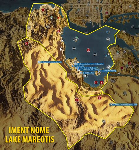Iment Nome And Lake Mareotis Side Quests And Quest Map Walkthrough