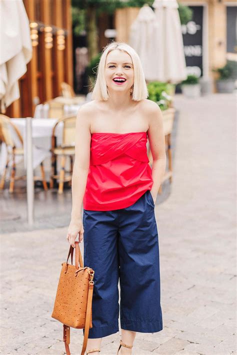 How To Style A Red Strapless Top For Summer Poor Little It Girl