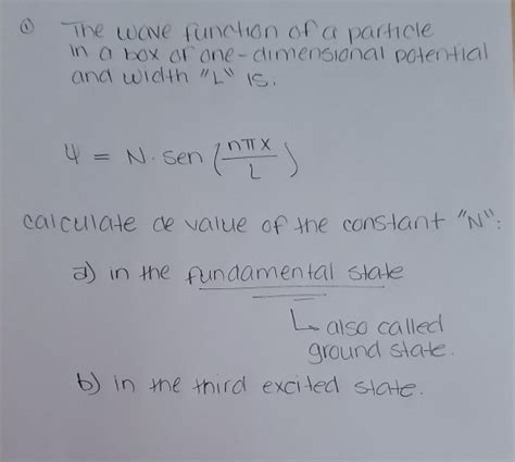 solved 0 the wave function of a particle in a box or