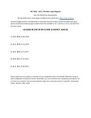 CSC 3100 Lab 1 Docx CSC 3100 Lab 1 The Basic Logic Diagram Due One