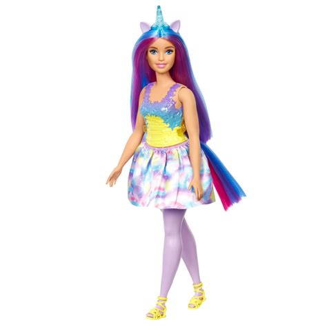Barbie Dreamtopia Unicorn Doll With Blue And Purple Hair