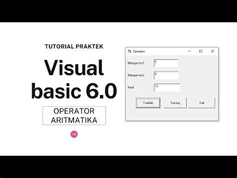 Visual Basic 6 0 Tutorial Operator Aritmatika YouTube