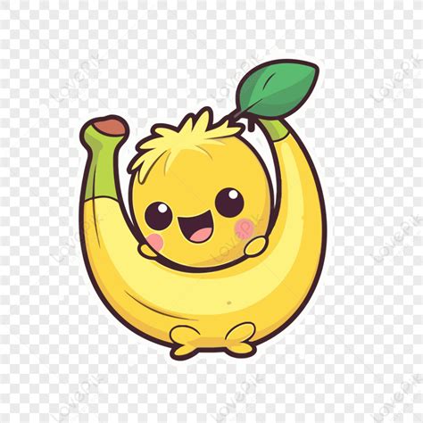 귀여운 웃는 바나나 귀여운 이미지 벡터상표 Png 일러스트 무료 다운로드 Lovepik