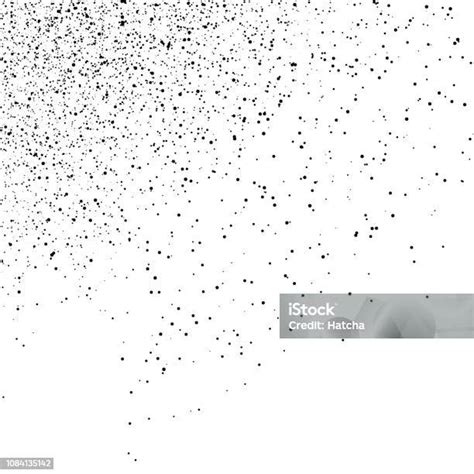 검은 반점 소음 곡 식을 흩어 반짝이 흰색 Ditress 질감 추상 배경 벡터 일러스트 레이 션에 떨어지는 거친에 대한 스톡 벡터 아트 및 기타 이미지 Istock