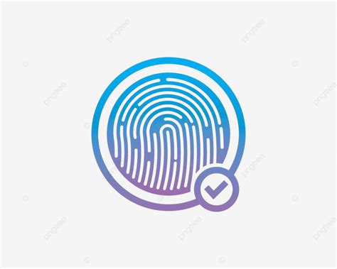 Fingerprint Illustration Vector Template Identity Touch Lock Vector Identity Touch Lock Png