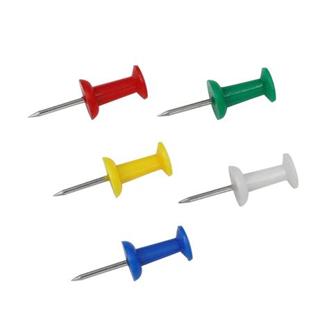 Buy Multicolored Push Pins 100 Pack Colored Tacks With Metal Points For