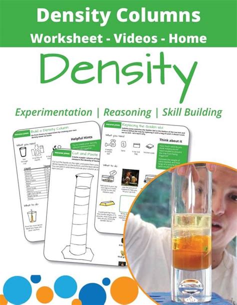 Density Column Worksheet Floating A Density Experiment Just Add