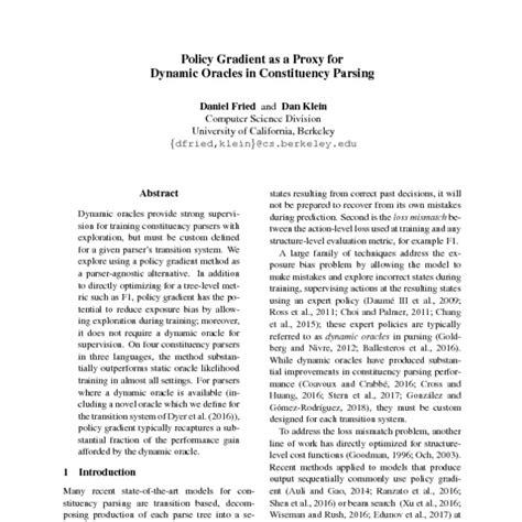 policy gradient as a proxy for dynamic oracles in constituency parsing