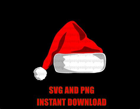Santa Hat Svg And Png For Cricut Etsy