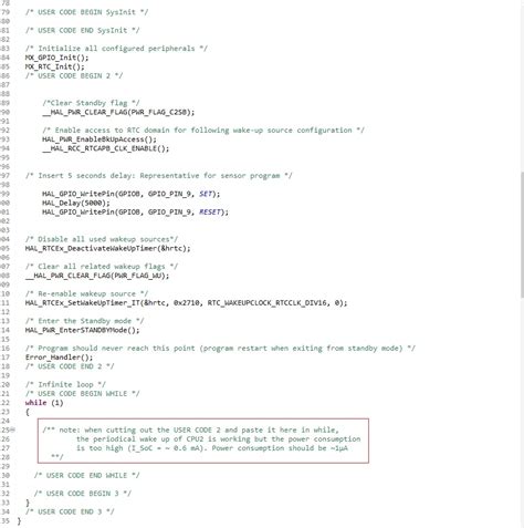 creating a dual core project running standby mode stmicroelectronics community