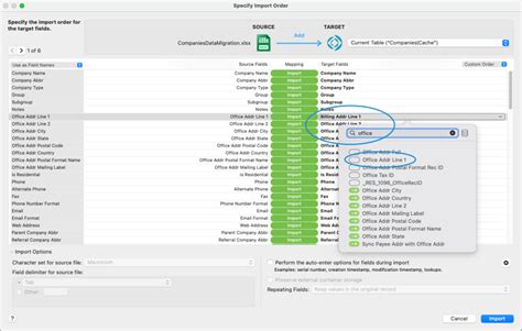 Mapping Import Fields By Hand Aace 6