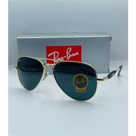 Aviator Sunglasses Crystal Green Lense Gold Frame Konga Online