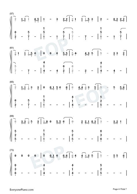 Six Feet Apart Luke Combs双手简谱预览4 钢琴谱文件（五线谱、双手简谱、数字谱、midi、pdf）免费下载