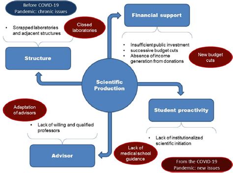 Diagram Summarizing Scientific Production With Its Mainstream Aspects