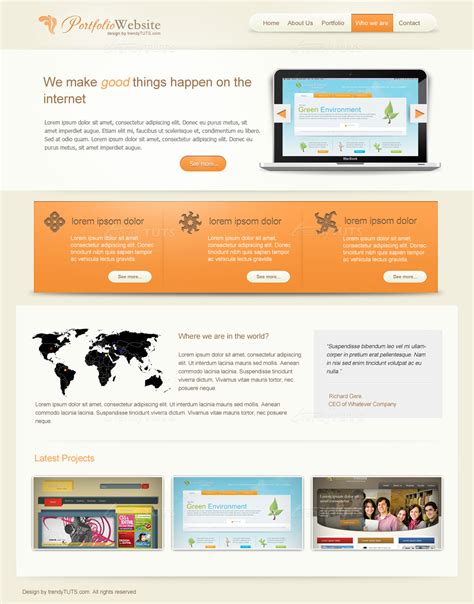 Best Photoshop Web Development Portfolio Tutorials DesignBump