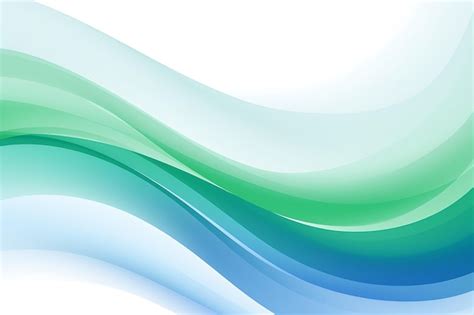 Premium Vector White Colored Blue And Green Swirls