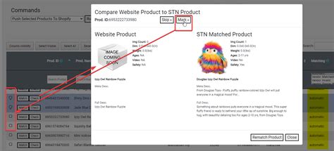 marking items on the fly while in the check window product database hub