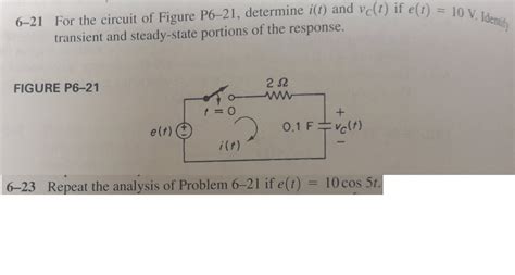 Solved For The Circuit Of Figure P6 21 Determine I T And Chegg Com