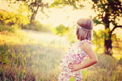 Girl In Field Stock Image Image Of Tall Poise Glowing 36533707